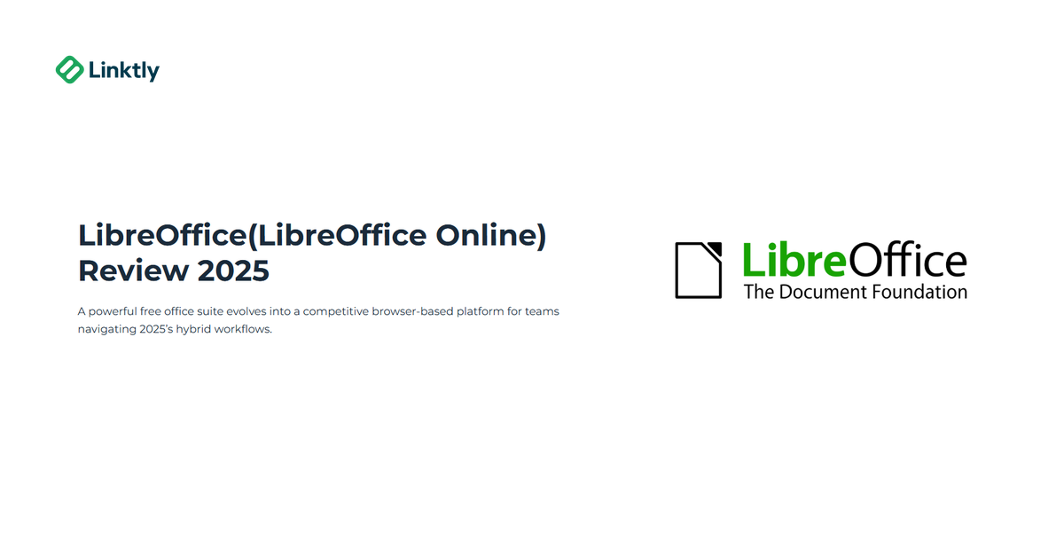 LibreOffice(LibreOffice Online) Review 2025 – Features, Pros, Cons ...