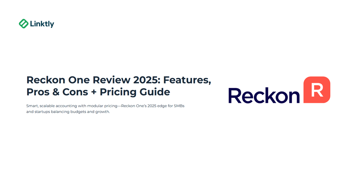 Reckon One Review 2025 – Features, Pros, Cons & Pricing