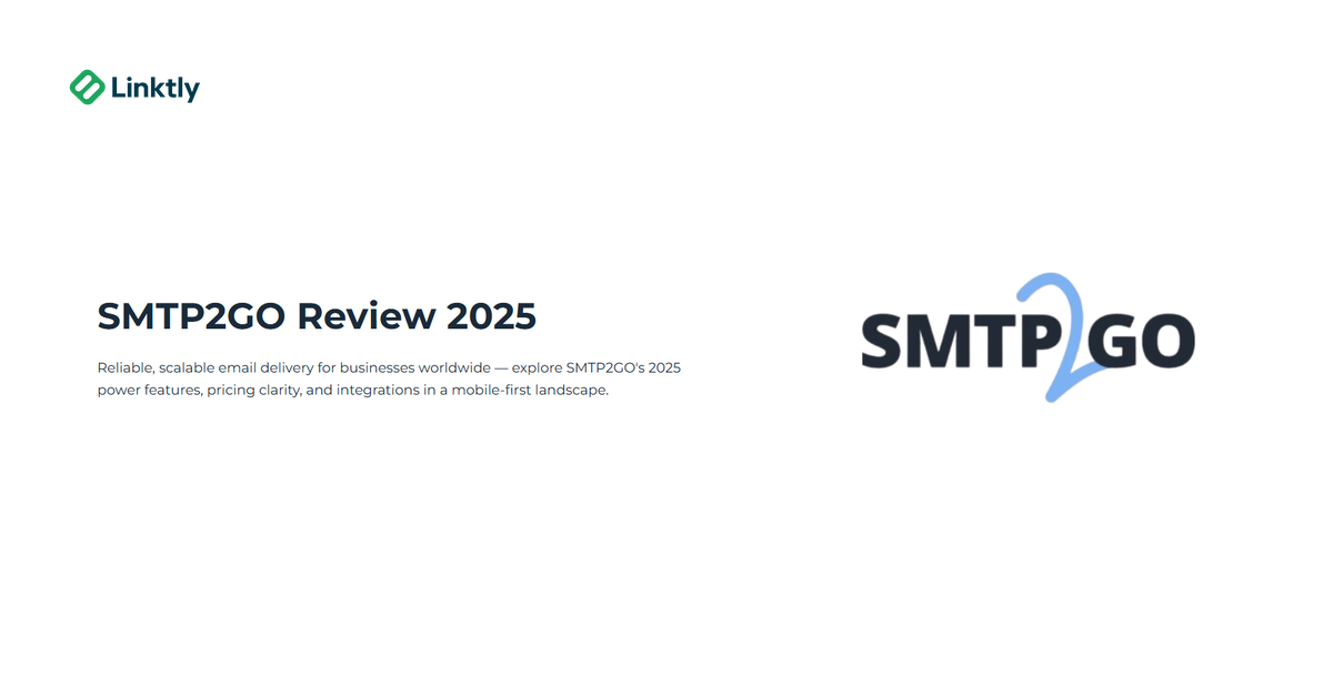 SMTP2GO Review 2025 – Features, Pros, Cons & Pricing