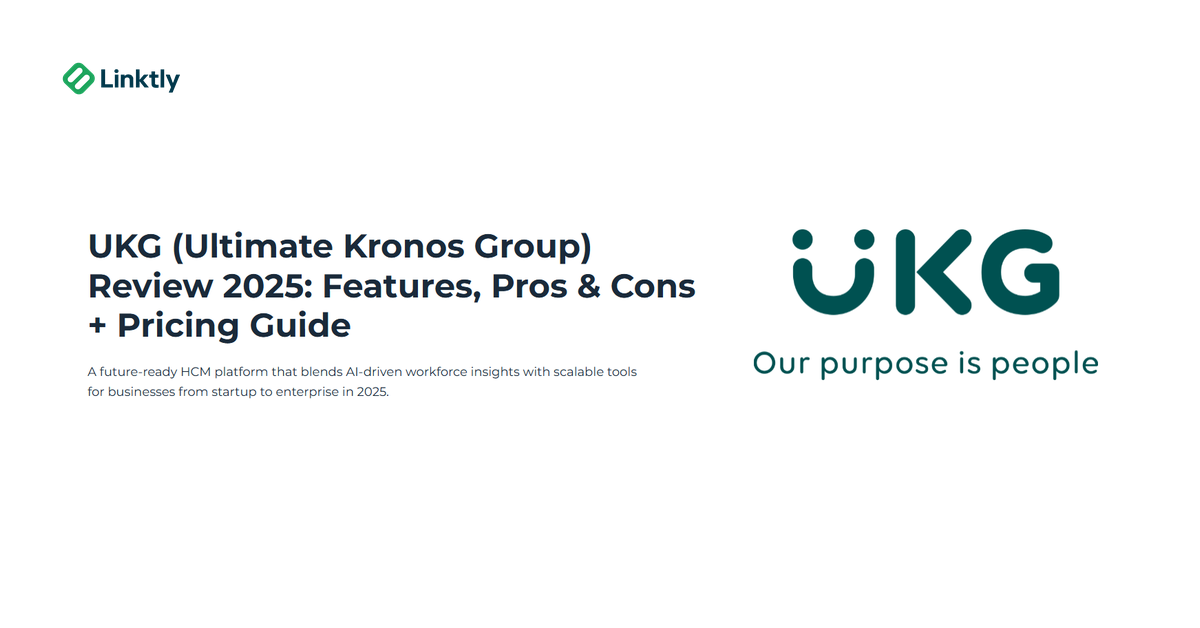 UKG (Ultimate Kronos Group) Review 2025 – Features, Pros, Cons & Pricing
